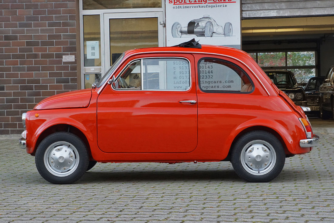 Fiat 500R rosso corallo – Sporting-Cars